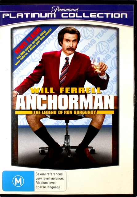 ANCHORMAN DVD - Region 4 Australia - FREE POST from SYDNEY $9.95 ...