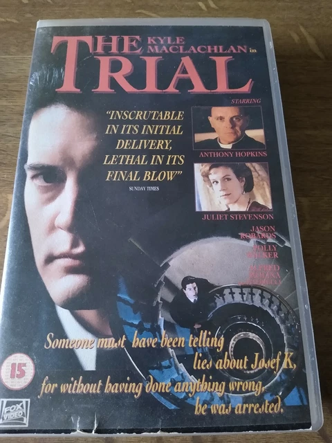 THE TRIAL (UK PAL VHS) Kyle Maclachlan, Anthony Hopkins £3.99 - PicClick UK