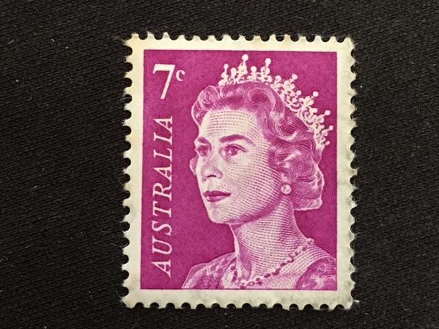 1971 AUSTRALIA DECIMAL Definitives Queen Elizabeth Ii 7C Purple Qeii ...