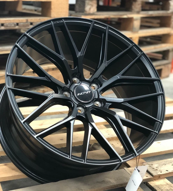 20& INOVIT BLITZ Alloy Wheels & Tyres 5x120 Black fits VW Transporter ...