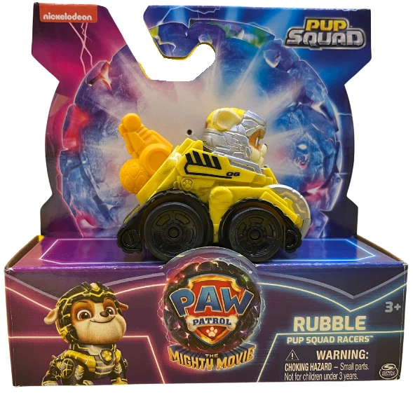 PAW PATROL THE Mighty Movie Pup Squad Racers - Rubble £8.99 - PicClick UK