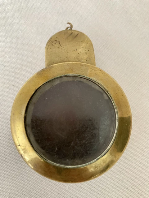 VINTAGE MINERS POCKET Watch Case Brass & Glass £17.00 - PicClick UK