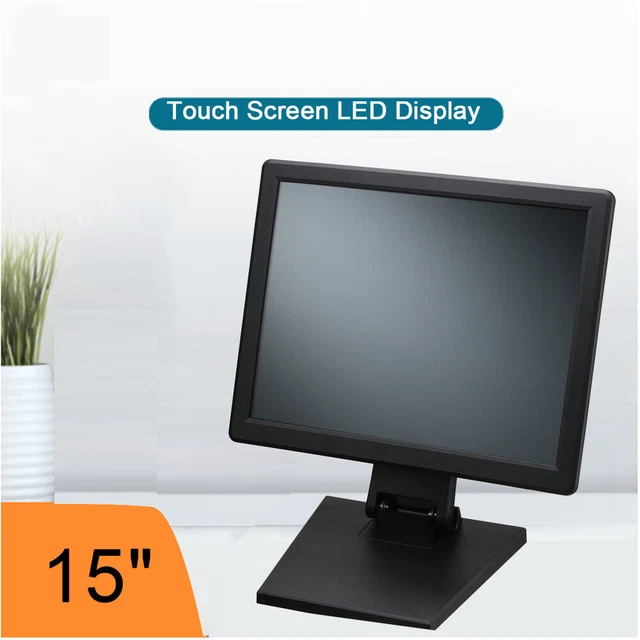 15& FOR BAR Touch Screen Monitor POS LCD Display LED Touchscreen ...