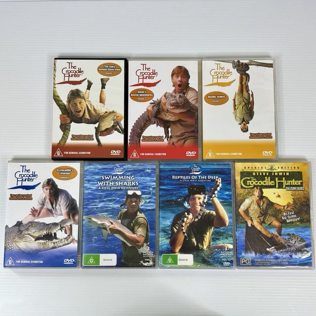 THE CROCODILE HUNTER DVD Volume 1 3 4 6 7 12 & Collision Course R4 PAL ...