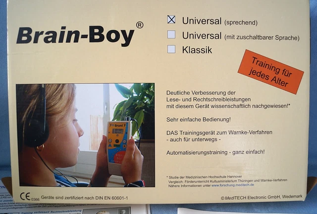 BRAIN BOY BRAINBOY Universal Komplett Set Medi Tech Übungsgerät ...
