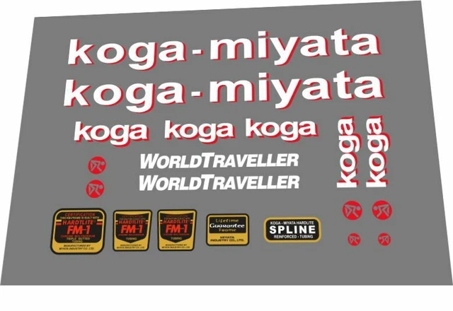 KOGA MIYATA WORLD Traveller Frame Decal Set 1992 EUR 32,90 - PicClick DE