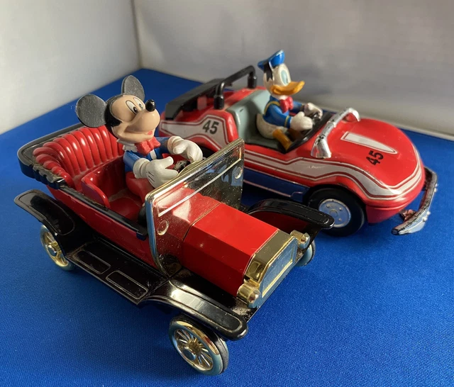 AUTO D'EPOCA DISNEY Paperino e Topolino a strappo - lunghe circa 6" EUR ...