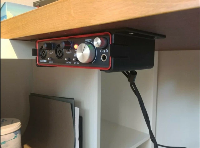 SCARLETT 2I4 & 2i2 2nd Gen Under-desk Stand Audio Card Holder £22.59 ...