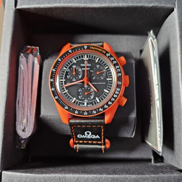 OMEGA X SWATCH Speedmaster MoonSwatch "Mission on Earth - Lava" 42mm ...