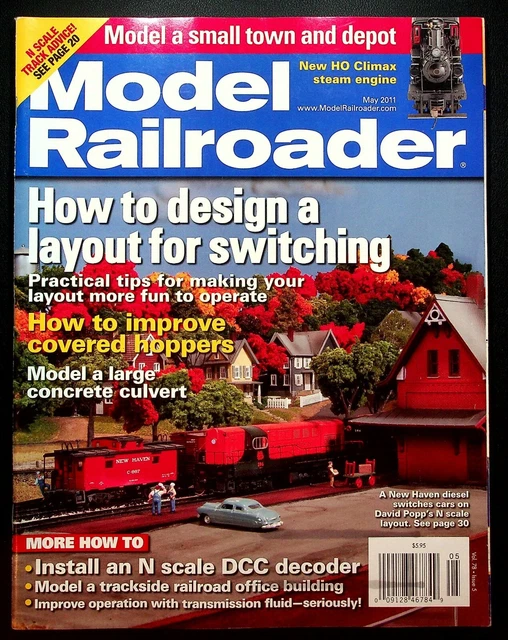 MODEL RAILROADER MAGAZINE May 2011 HO Climax Small Town Depot David ...