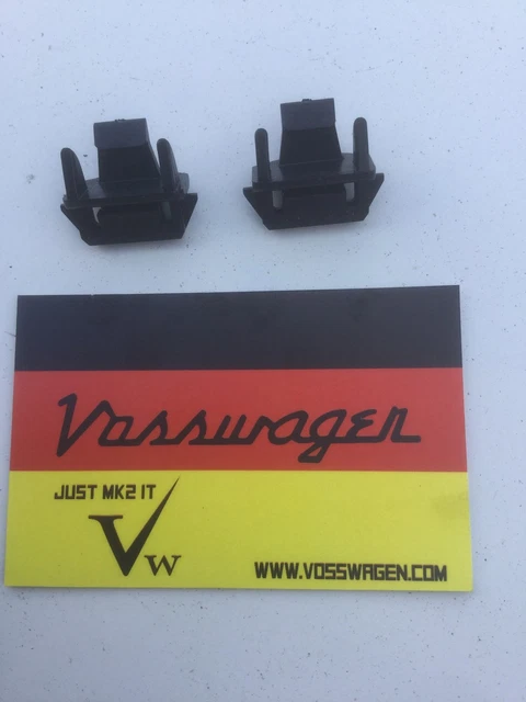 GENUINE VW GOLF MK2 84-92 HEADLAMP GRILL PLASTIC FIXING CLIPS x2 ...