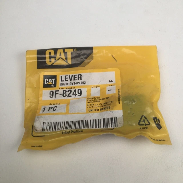 CATERPILLAR 9F-8249 LEVER New Factory Packing Sealed EUR 20,39 - PicClick FR