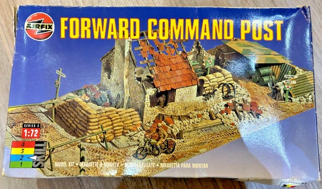 VINTAGE SERIES 3 Airfix Forward Command Post Model Kit 1/72 Scale New ...