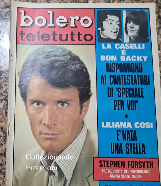 BOLERO TELETUTTO N.1152 del 1969-Stephen Forsyth-Caselli-Don Backy ...