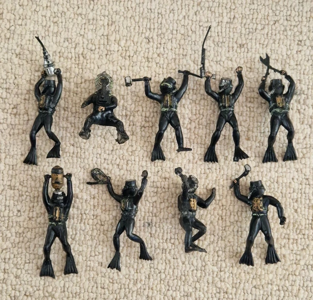 9 LONE STAR Thunderball James Bond 007 scuba frogman divers figures ...