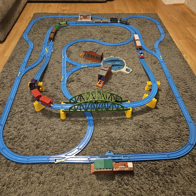 TOMY TRACKMASTER THOMAS the tank engine train set bridge double track ...