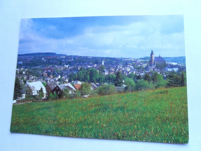 AK SCHNEEBERG ERZGEBIRGE Neustädtel Kirche Rathaus Siedlung ELMO Werk ...