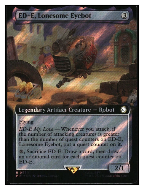 ED-E, LONESOME EYEBOT (sans bordure) (feuille de surtension) Fallout MTG - Neuf + *MR EUR 2,48 ...