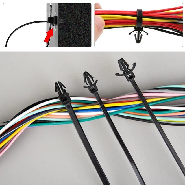 FIXED WIRE HARNESS Strap Cable Ties Management Wire Organizers Car EUR ...
