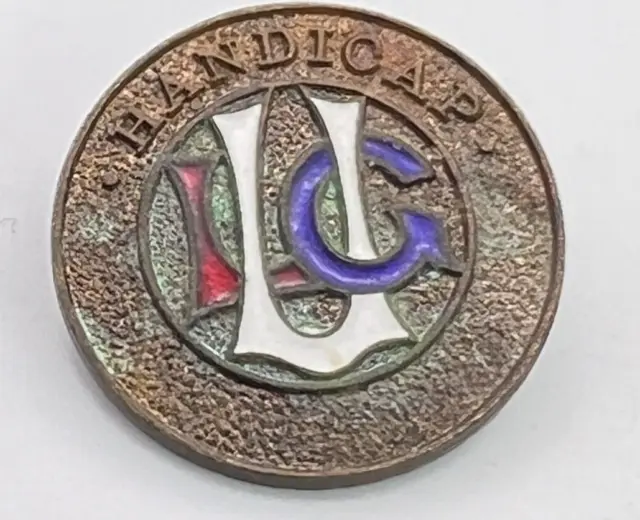 VINTAGE LADIES GOLF Union Handicap Pin Badge 25 mm diameter £10.00 ...