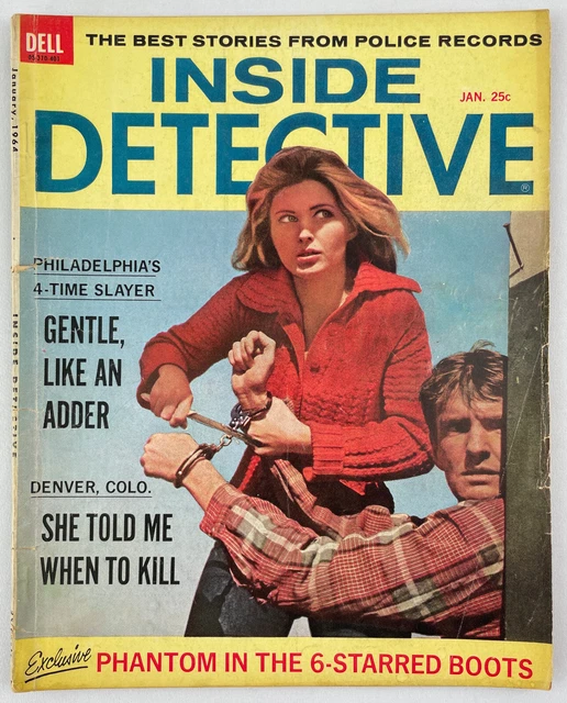 INSIDE DETECTIVE MAGAZINE, January 1964, Vintage True Crime Stories ...