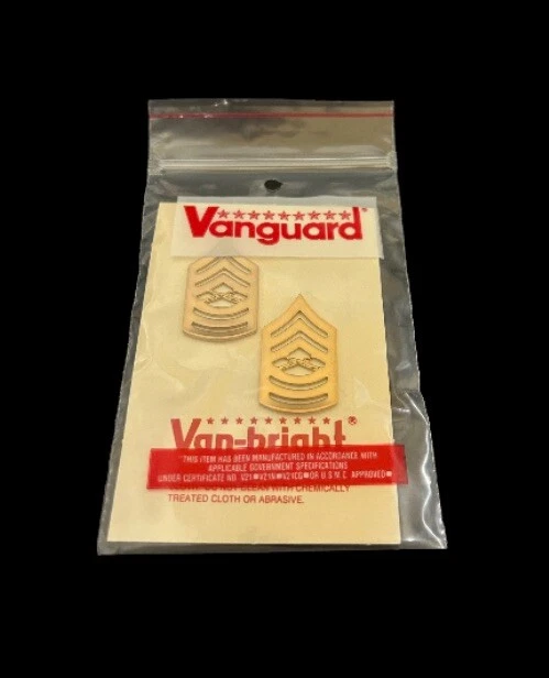 USMC MASTER SERGEANT GOLD RANK INSIGNIA CHEVRON (2) MARINES FreeTracked ...