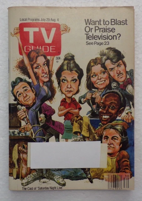 TV GUIDE 1978 Magazine Saturday Night Live Gilda Radner Belushi Aykroyd ...