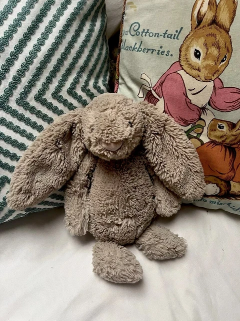 JELLYCAT BEIGE 28CM Medium BUNNY RABBIT COLLECTIBLE PLUSH CUDDLY TOY £7 ...