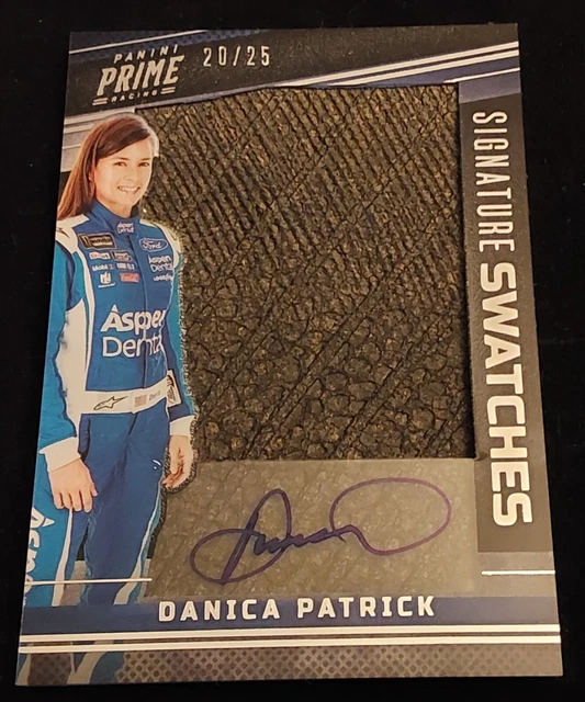2023 PANINI PRIME Racing DANICA PATRICK Signature Swatches #'d 20/25 ...