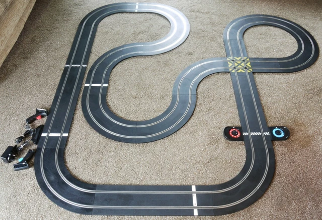 SCALEXTRIC LAYOUT STRAIGHTS Crossover Curves Lap Counter Transformer ...