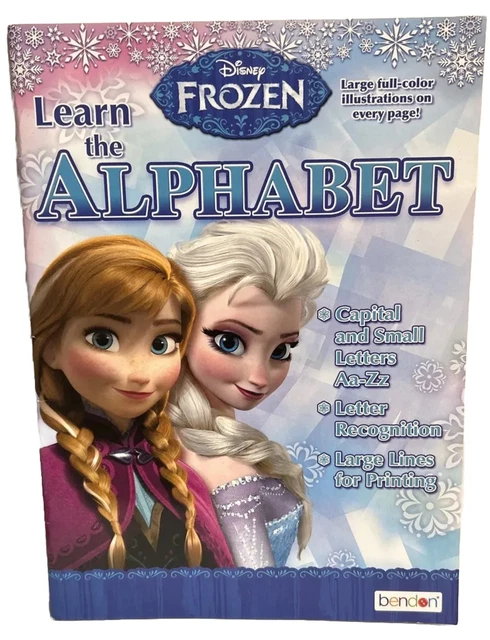 DISNEY FROZEN LEARN The Alphabet Book Large Coloring Book Brand New $7. ...