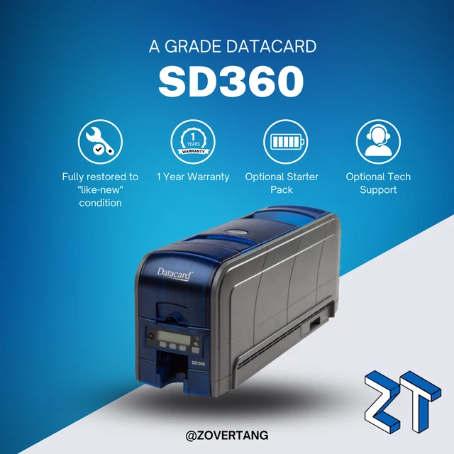 DATACARD SD360 DUAL-SIDED ID Card Printer - Fast & Reliable Badge ...