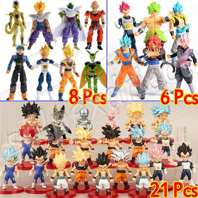 SET DRAGON BALL Z DBZ Joint Movable Figures Super Saiyan Goku Vetega ...