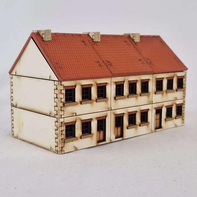 EUROPEAN BUILDING MODELS Flames Of War Town Houses Terraced £9.99 ...