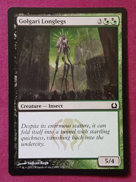 MAGIC THE GATHERING RETURN TO RAVNICA GOLGARI LONGLEGS black/green card ...