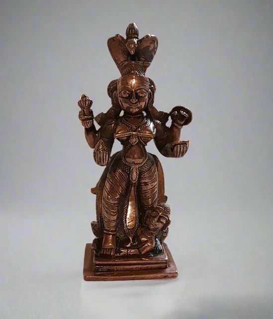 RARE COPPER HINDU Deity Goddess Figurine Statue £130.68 - PicClick UK