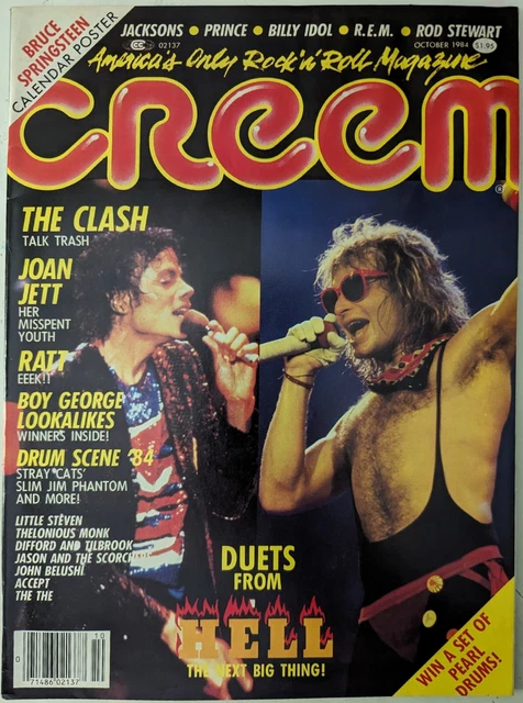 CREEM MAGAZINE OCTOBER 1984 Van Halen, Michael Jackson, Clash, Ratt ...