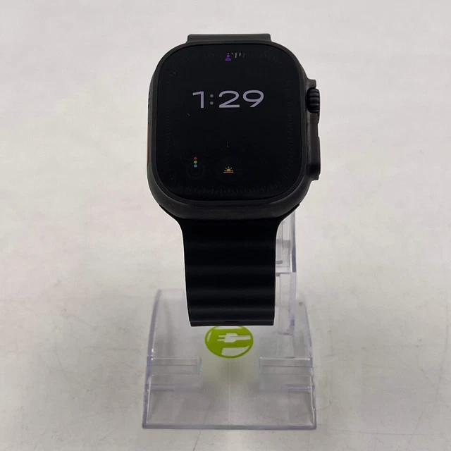 APPLE WATCH ULTRA 2nd Gen 49MM Black Titanium & Black Ocean Band! 97% ...
