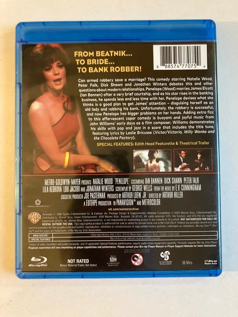 PENELOPE BLU-RAY WARNER Archive Collection 1966 Natalie Wood Region A ...
