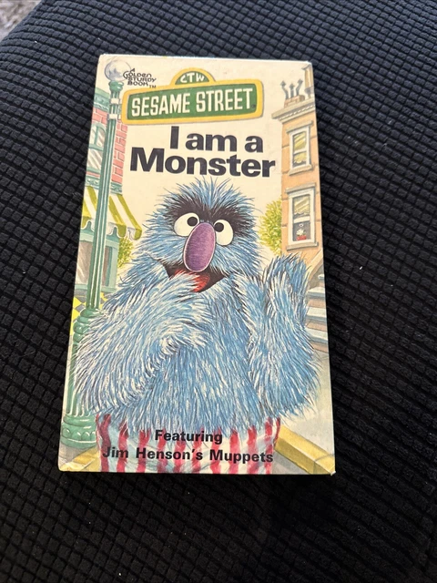 AM MONSTER STREET Book Sturdy Golden Sesame 1976 Vtg Muppets Western ...