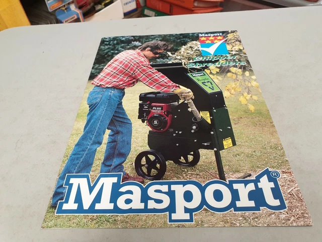 1994 MASPORT CHIPPER Shredders Original Sales Brochure $3.50 - PicClick AU