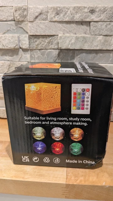 SQUARE DYNAMIC WATER Ripple Ambient Light. NEW in box. £10.79 - PicClick UK