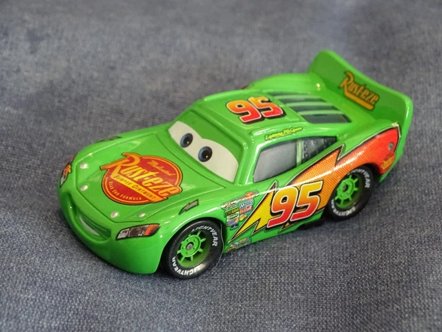 DISNEY PIXAR CARS Lightning Mcqueen Custom Car Green No Blister £5.41 ...