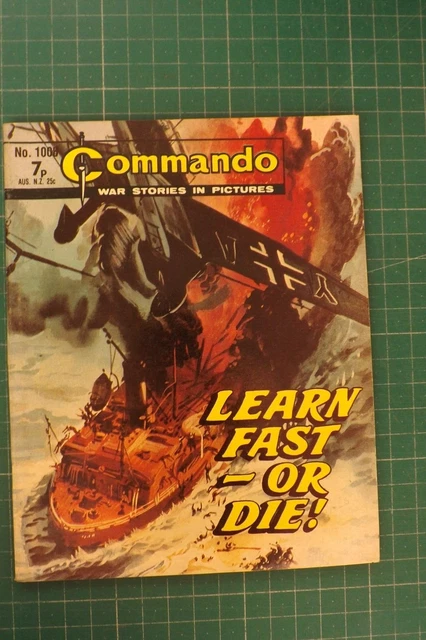 COMMANDO COMIC WAR STORIES IN PICTURES No.1008 LEARN FAST-OR DIE ...
