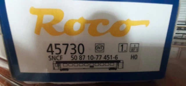 ART. 45730 ROCO Carrozza tipo Corail livrea d'origine - I classe ...