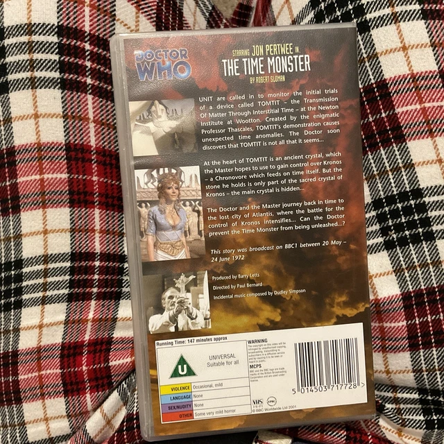 DOCTOR WHO THE TIME MONSTER VHS UNITÉ The Master Ingrid Pitt Kronos ...