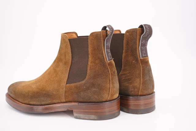 WORN 1X | $770 GRENSON x RAG & BONE UK 8 G US 9 GOODYEAR BROWN SUEDE ...