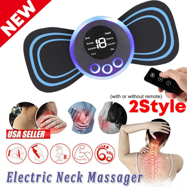 ELECTRIC NECK MASSAGER Back Cervical Vertebra Stimulator Massage Device ...