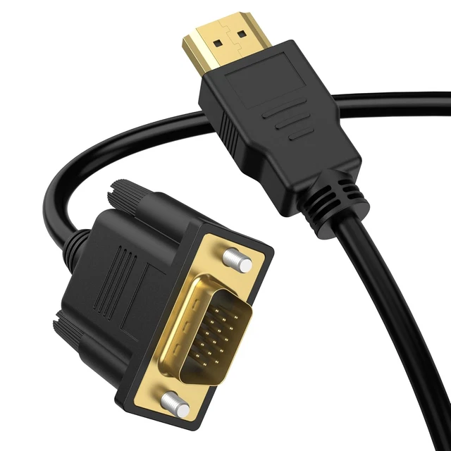HDMI TO VGA Cable 1M, Uni-Directional 1080P 60Hz HDMI Output to VGA ...