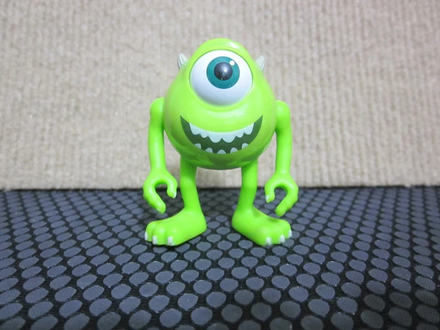 DISNEY PIXAR MONSTERS Inc Mike Wazowski Green Plastic One Eyed Figurine ...